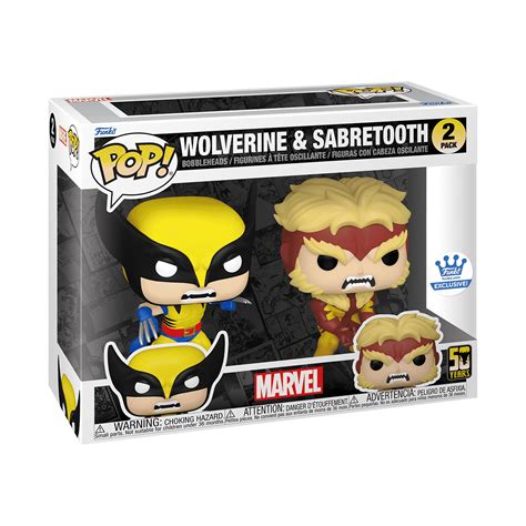 Buy Pop Wolverine And Sabretooth 2 Pack At Funko