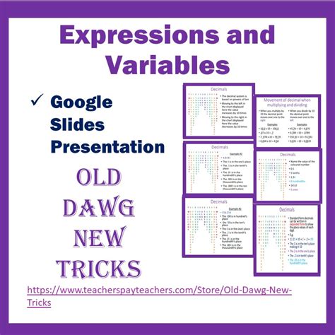 Expressions And Variables Google Slides Made By Teachers