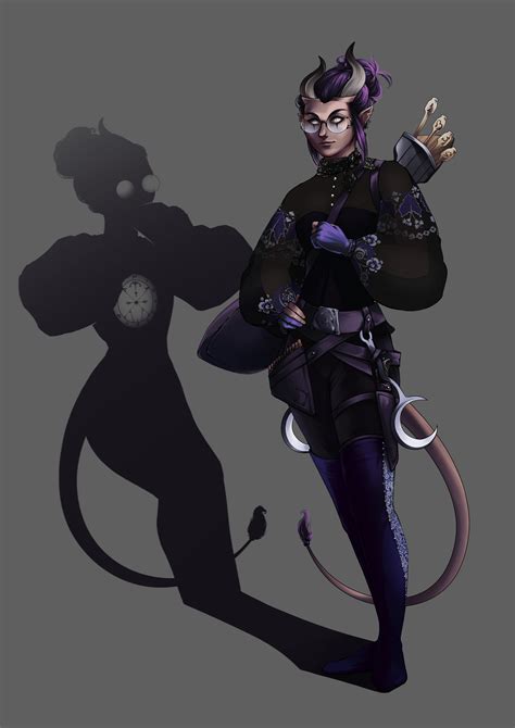 Artstation Shadow Tiefling Concept