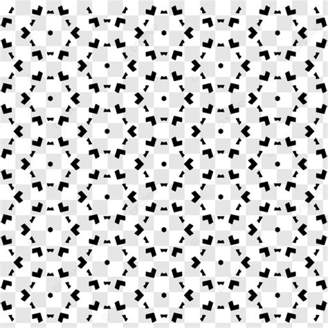 Geometric Tile Pattern With Angular Motifs And Circular Shapes Vector