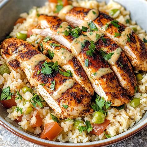 High Protein Creamy Cajun Chicken And Rice Pure Flavor Recipes