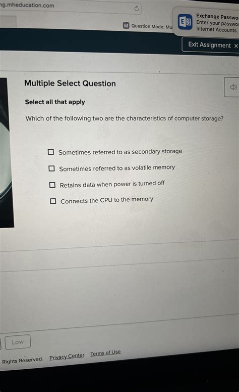 Solved Multiple Select Question Select All That Apply Which Of The