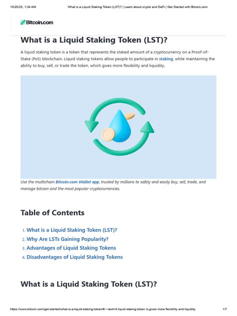 What Is A Liquid Staking Token Lst Learn About Crypto And Defi
