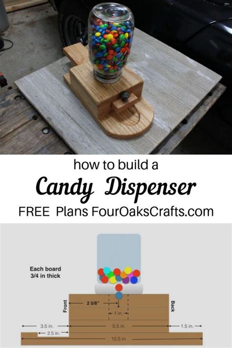 Wooden Push Button Candy Dispenser Artofit