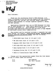 Intel Unix System V Release Version Release Notes Jan Intel Free Download