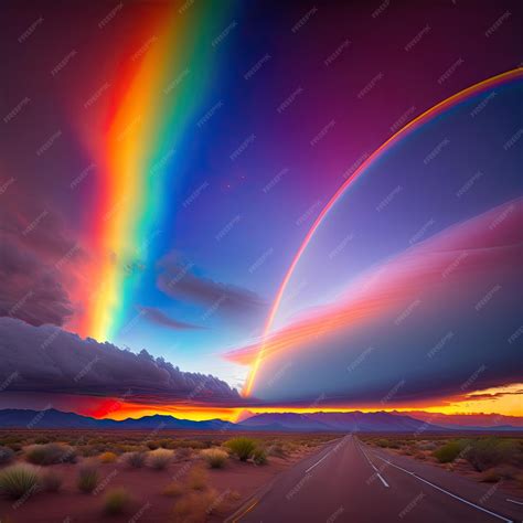 Premium Ai Image Rare Phenomenon Cloudscape Circumhorizontal Arc Fire