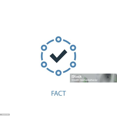 Fact Concept 2 Colored Icon Simple Blue Element Illustration Fact