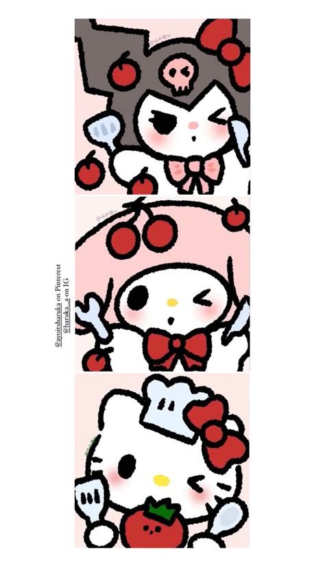 Hello Kitty Matching Pfp For Trio