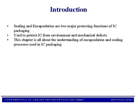 Fundamentals Of Sealing Encapsulation What Is Encapsulation And