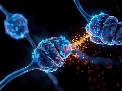 Neural Connection Nerve Synapse Intricate Junction Where Nerve Cells
