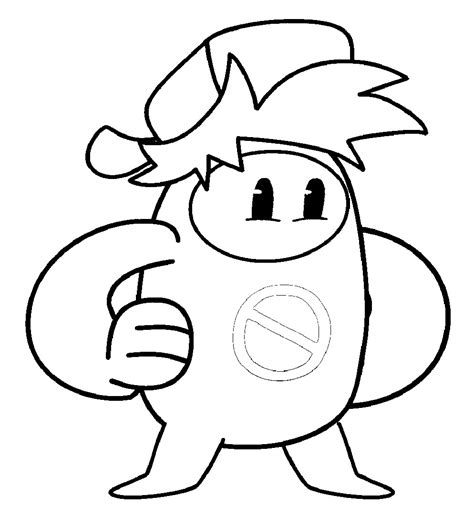 Pages De Coloriages Funkin Du Vendredi Soir Fall Guys Pages De