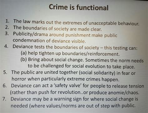 Useful List Of Functions Of Deviance Sociology Heaven