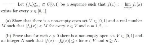 solved let {fn} 1 c c[0 1] be a sequence such that f 1