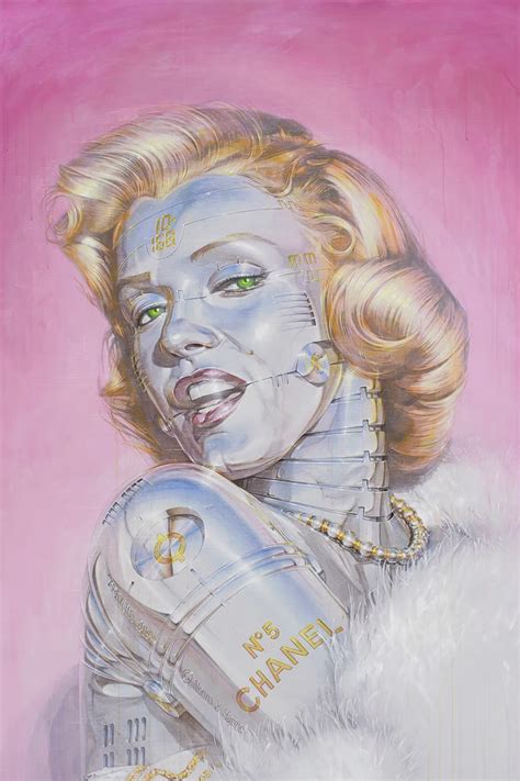 Metallic Renderings Of Robots By Hajime Sorayama On Display In Tokyo