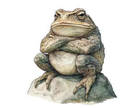 Grumpy Toad Png Clipart 12x Angry Frog Clip Art Set Printable