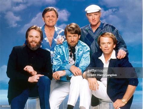 The Beach Boys Pose For A Portrait Session On May 1 1987 In Los