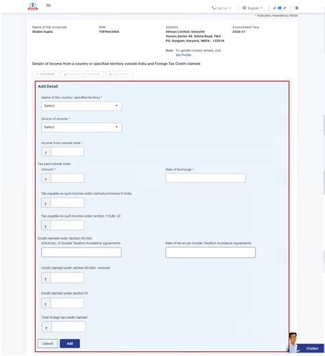 Form User Manual Income Tax Department