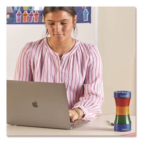Learning Resources® Time Tracker Visual Timer And Clock Lcd 54 X 86 X 25 Assorted Colors
