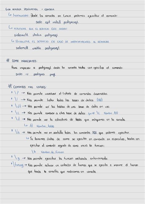 guia practica de postgresql consola guías proyectos investigaciones