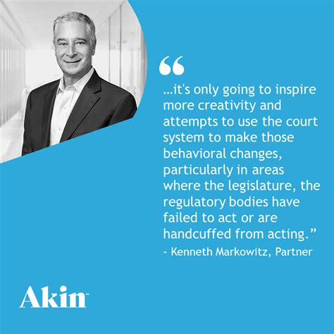Law360 Quotes Kenneth Markowitz On Climate Activism Akin