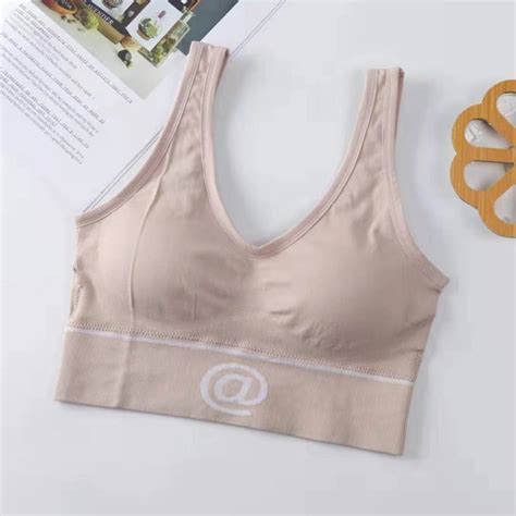 Sport Yoga Bra Sleeping Bra Vest M Letter Wide No Steel Ring Bra For
