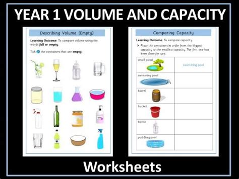 Capacity And Volume Year 1 Teaching Resources