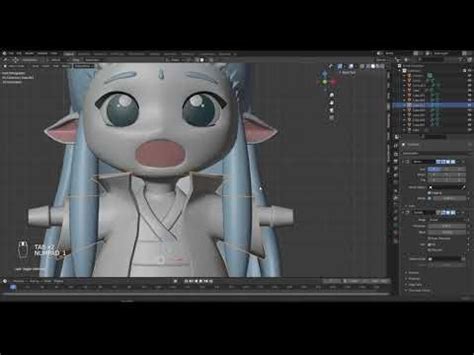Blender Chibi Character Part YouTube Chibi Blender Chibi Characters