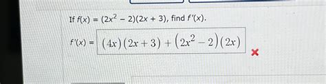solved if f x 2x2 2 2x 3 ﻿find