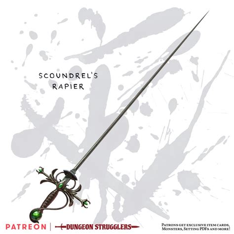 Oc Art New Item Scoundrels Rapier Weapon Rapier Rdnd