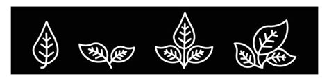 Leaf Border Black And White Vector Art Icons And Graphics For Free