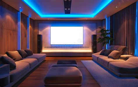Living Room In High Tech Interior Technology Interior Concept