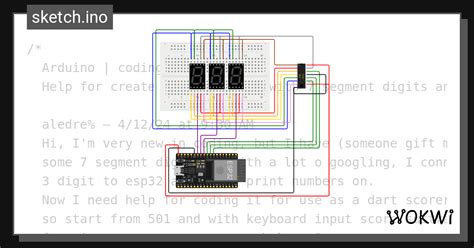 Esp32dartscoreboard Wokwi Esp32 Stm32 Arduino Simulator