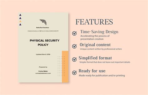 Physical Security Policy Template In Word PDF Google Docs Download Template Net