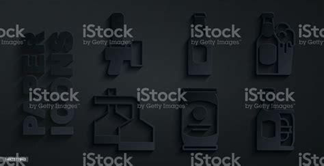 맥주 캔 병 및 유리 양조 과정 맥주 및 탭 아이콘을 설정합니다 벡터 3차원 형태에 대한 스톡 벡터 아트 및 기타 이미지 3차원 형태 Ale 가득 찬 Istock