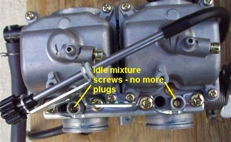 Removing idle mixture screw plugs - Ninja250Wiki