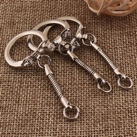 20 Pcs Metal Silver Key Chain O Ringsparrot Hook Key Chains Etsy