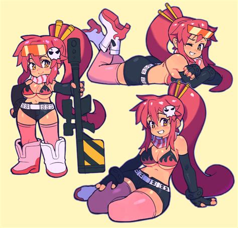 Slammo Yoko Littner Tengen Toppa Gurren Lagann Highres 1girl Arm Support Bikini Bikini