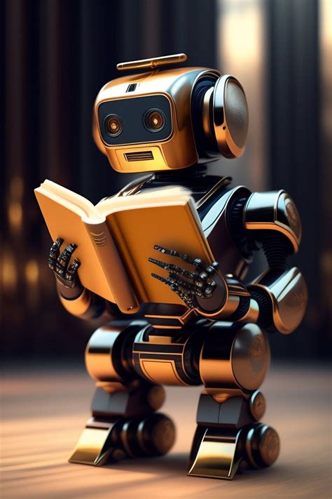 Robo Reader Robot Illustration 3d Typography Robot Art