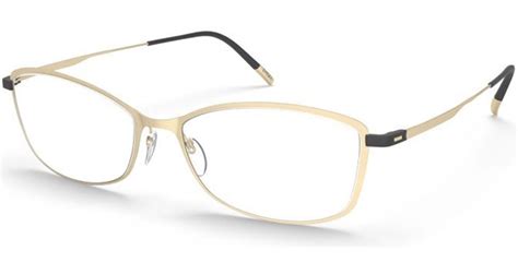 Silhouette Lite Wave 5531 7530 Titanium Eyeglasses Timeless Gold 52 15
