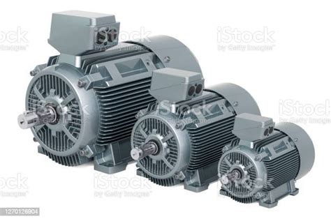 산업용 전기 모터 세트 흰색 배경에서 격리된 3d 렌더링 전기 모터에 대한 스톡 사진 및 기타 이미지 전기 모터 금속 금속의 Istock