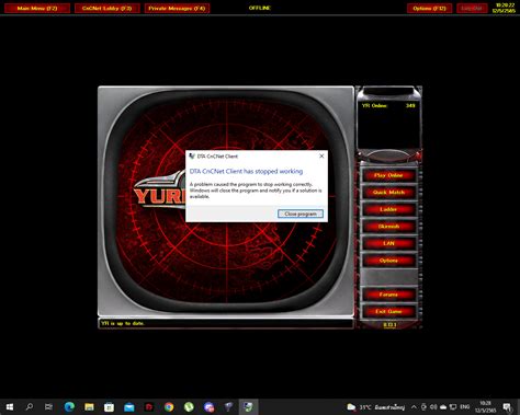 DTA CnCnet Client Has Stopped Working Support CnCNet Community Forums