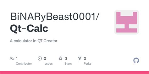 GitHub BiNARyBeast0001 Qt Calc A Calculator In QT Creator
