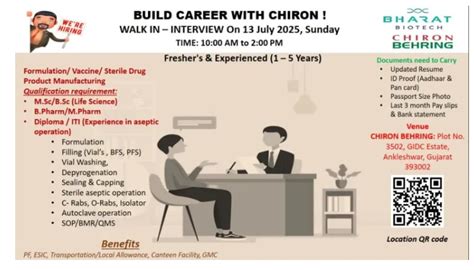 Bharat Biotech Chiron Behring Walk In Drive