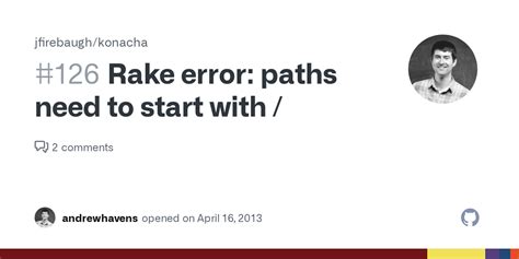 Rake Error Paths Need To Start With Issue Jfirebaugh Konacha GitHub