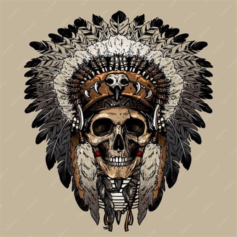 Indian Skull Vector