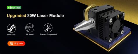 Laser Tree 450nm 80w Blue Laser Head Ttl Pwm Laser Cutting Module For Laser Engraving Machine