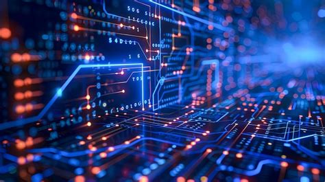 Premium Photo Futuristic Technology Circuit Board Background 3d Rendering Toned Image