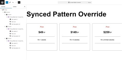 Synced Pattern Override Not Displaying Text Value Properly On Front