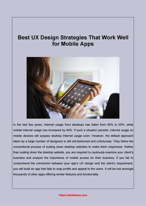 Best Ux Design Strategies For Mobile Apps By Darkbear Web Solutions Issuu