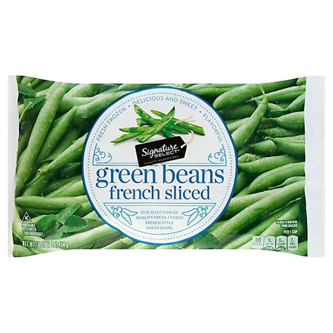 Signature Select Beans Green French Style 16 Oz Safeway